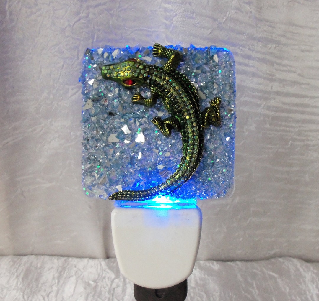 Alligator Night Light Nightlights Rhinestone Alligator - Etsy