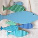 School of Fish Wall Decor Fish Wall Decor Whimsical Fish - Etsy