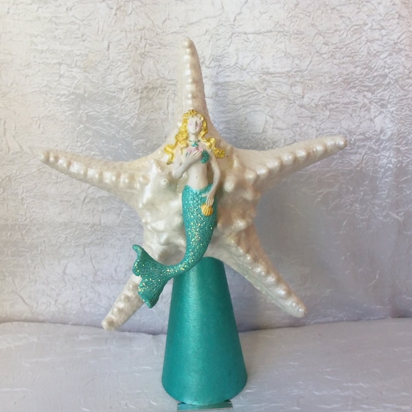 Mermaid Christmas Tree Topper - Etsy