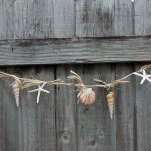 Starfish Garland, Colorful Shells Garland, Beach, Nautical, Coastal ...