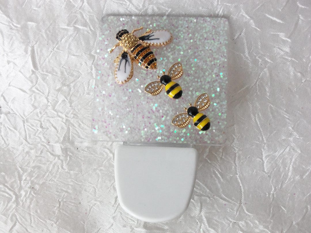 Bumble Bee Night Light, Night Light, Nightlight, Rhinestone Bee, Spring ...