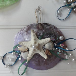 Capiz Shell Ornament, Starfish Ornanent, Decoration, Ornament, Coastal ...