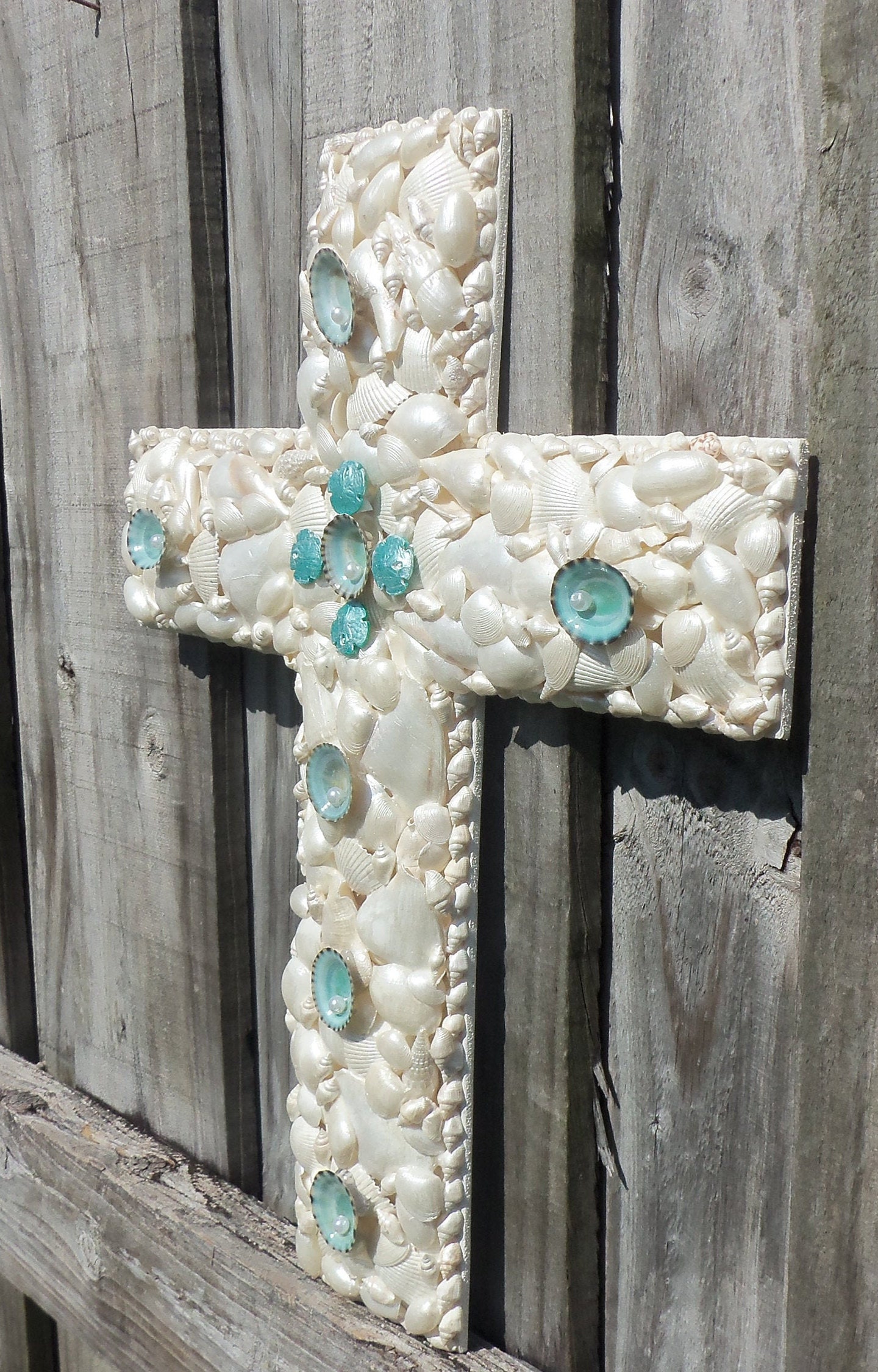 Seashell Cross Limpet Sea Shell Cross Wedding Gift Handmade | Etsy
