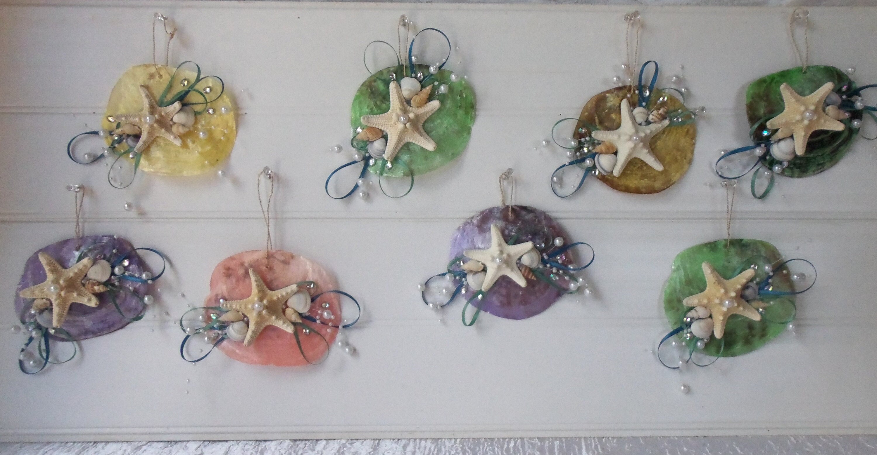 Capiz Shell Ornament Starfish Ornanent Decoration Ornament - Etsy