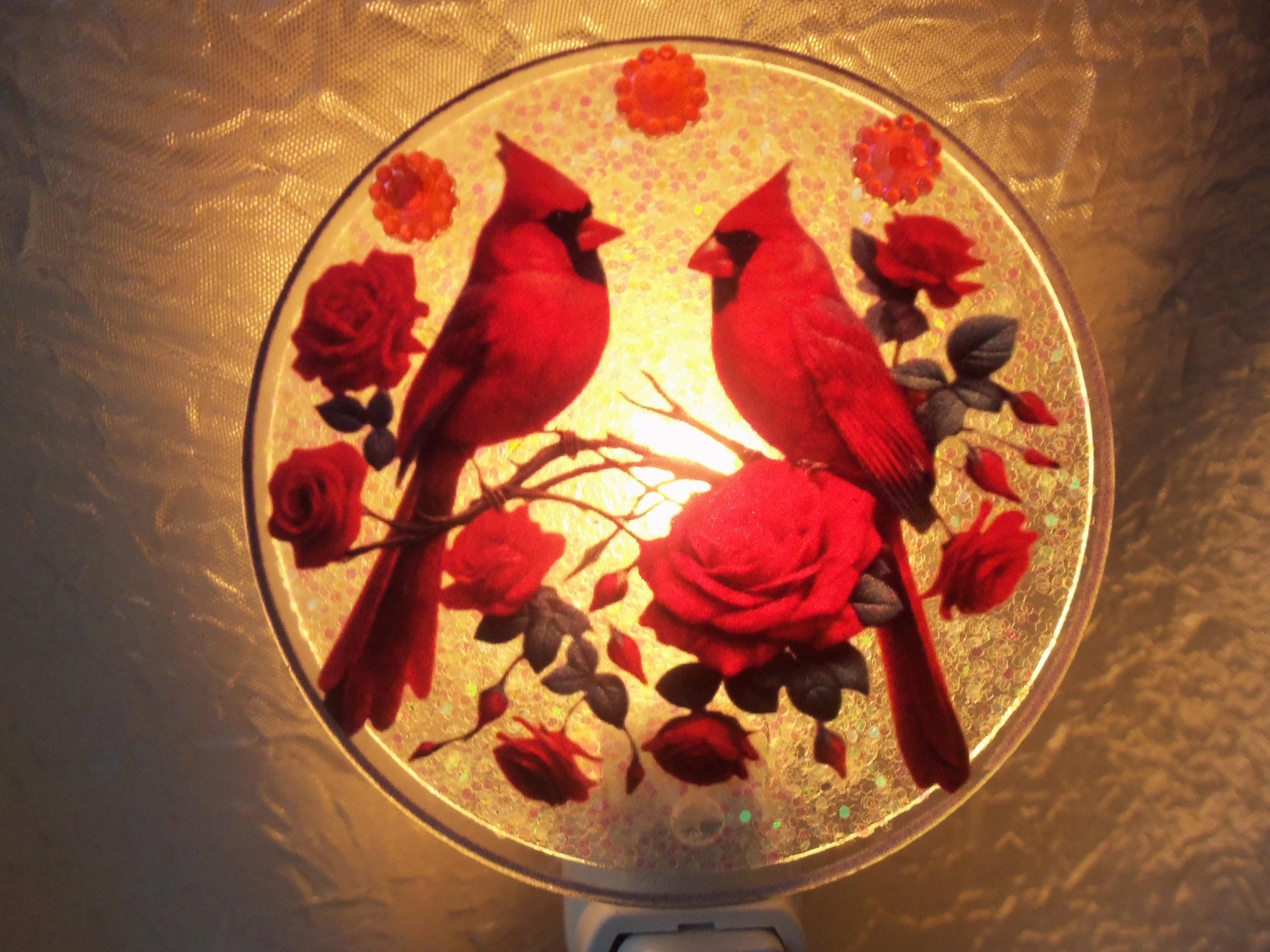 Night Lights, Cardinal Night Light, Nightlight, Acrylic Night Light, on ...