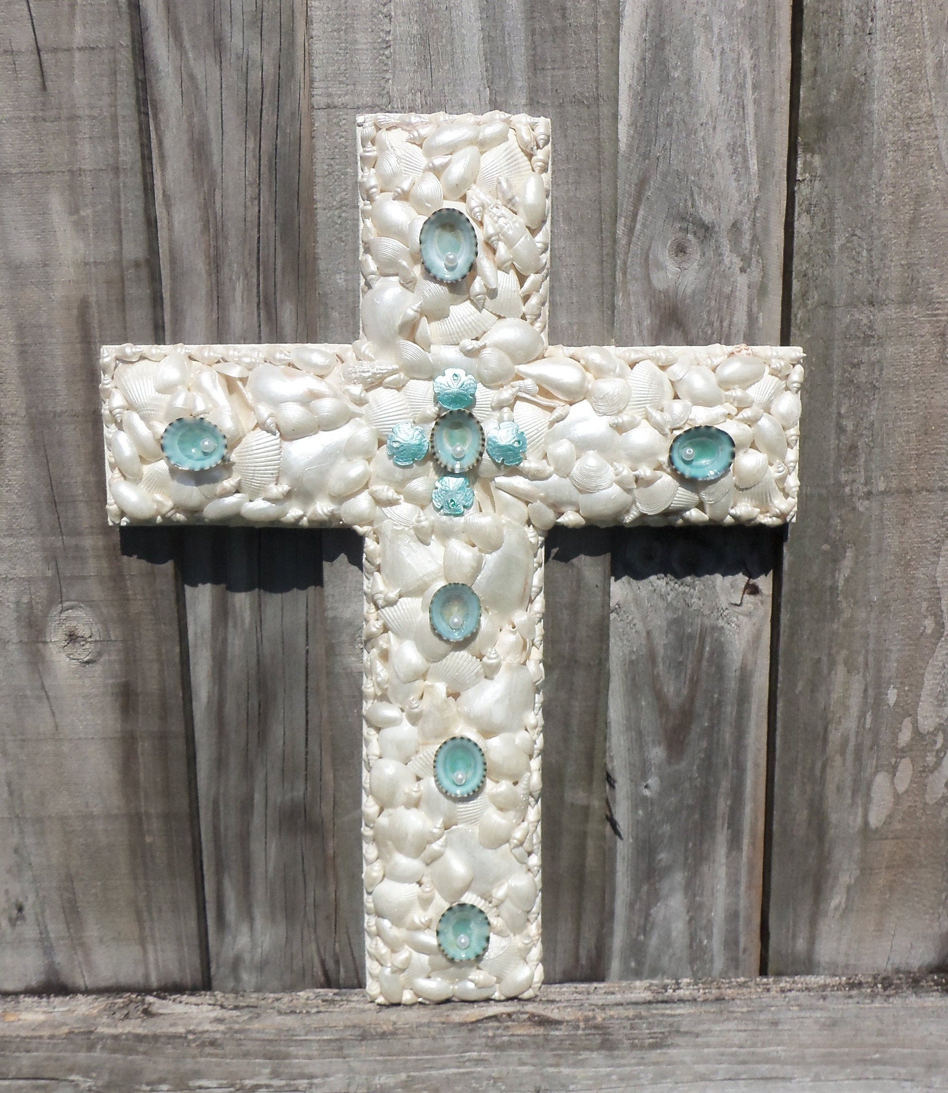 Seashell Cross Limpet Sea Shell Cross Wedding Gift Handmade | Etsy