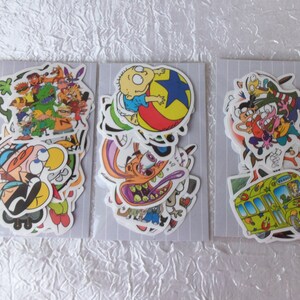 15 Cartoon Sticker Pack 90's Cartoon Stickers Journal - Etsy