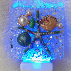 Rhinestone Starfish Night Light, Night Light, Nightlight, Starfish ...