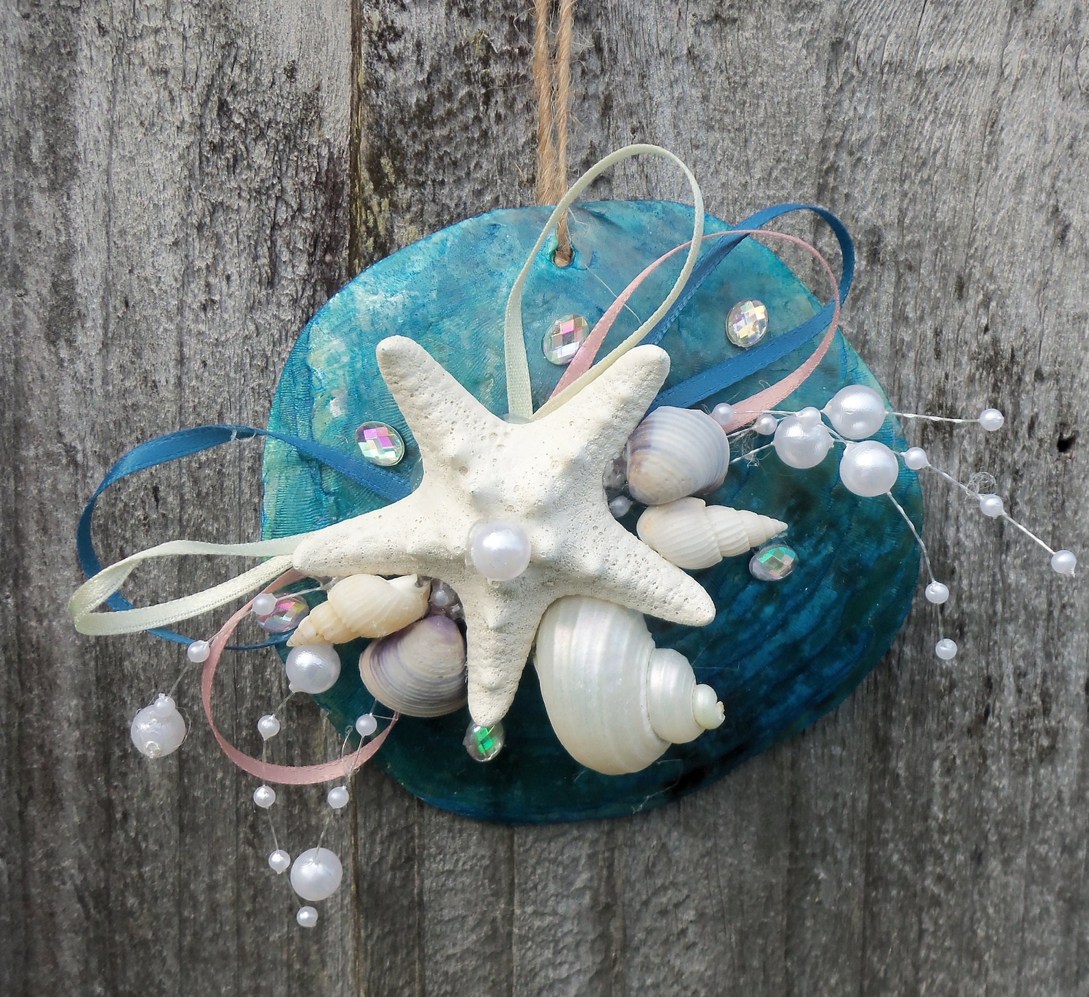 Capiz Shell Ornament Starfish Ornanent Decoration Ornament - Etsy