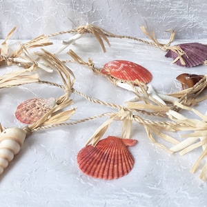 Starfish Garland, Colorful Shells Garland, Beach, Nautical, Coastal ...