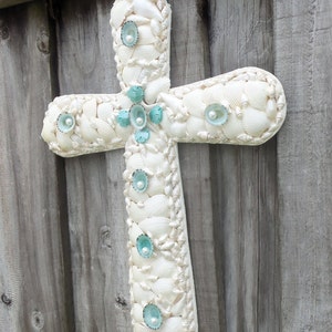 Seashell Cross, Shell Cross, Wedding Gift, Handmade Cross, Wedding ...