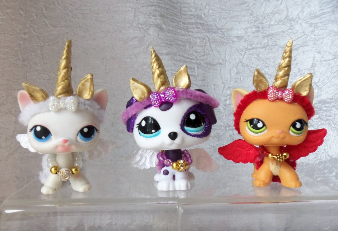 Littlest Pet Shop LPS Unicorn ONE Set Unicorn Wings Necklace - Etsy ...
