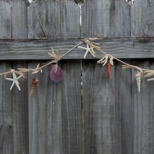 Starfish Garland, Colorful Shells Garland, Beach, Nautical, Coastal ...