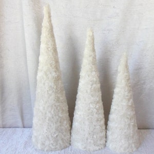 Cone Trees, Set of 3, Fur Cone Trees, Elegant Christmas Trees ...