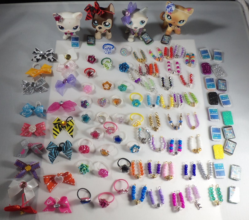 Littlest Pet Shop LPS 4 Pc. Accessories Custom Random Lot of - Etsy