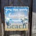 Beach Sign, Starfish, Hanging Sign, Beach Decor, Wall Sign, You Can ...