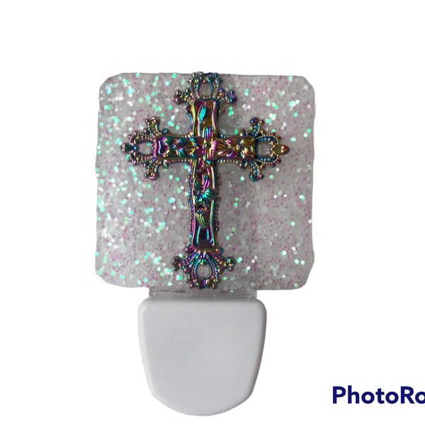 Metal Cross Night Light - Etsy