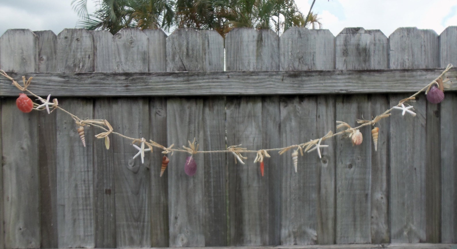 Starfish Garland Colorful Shells Garland Beach Nautical - Etsy