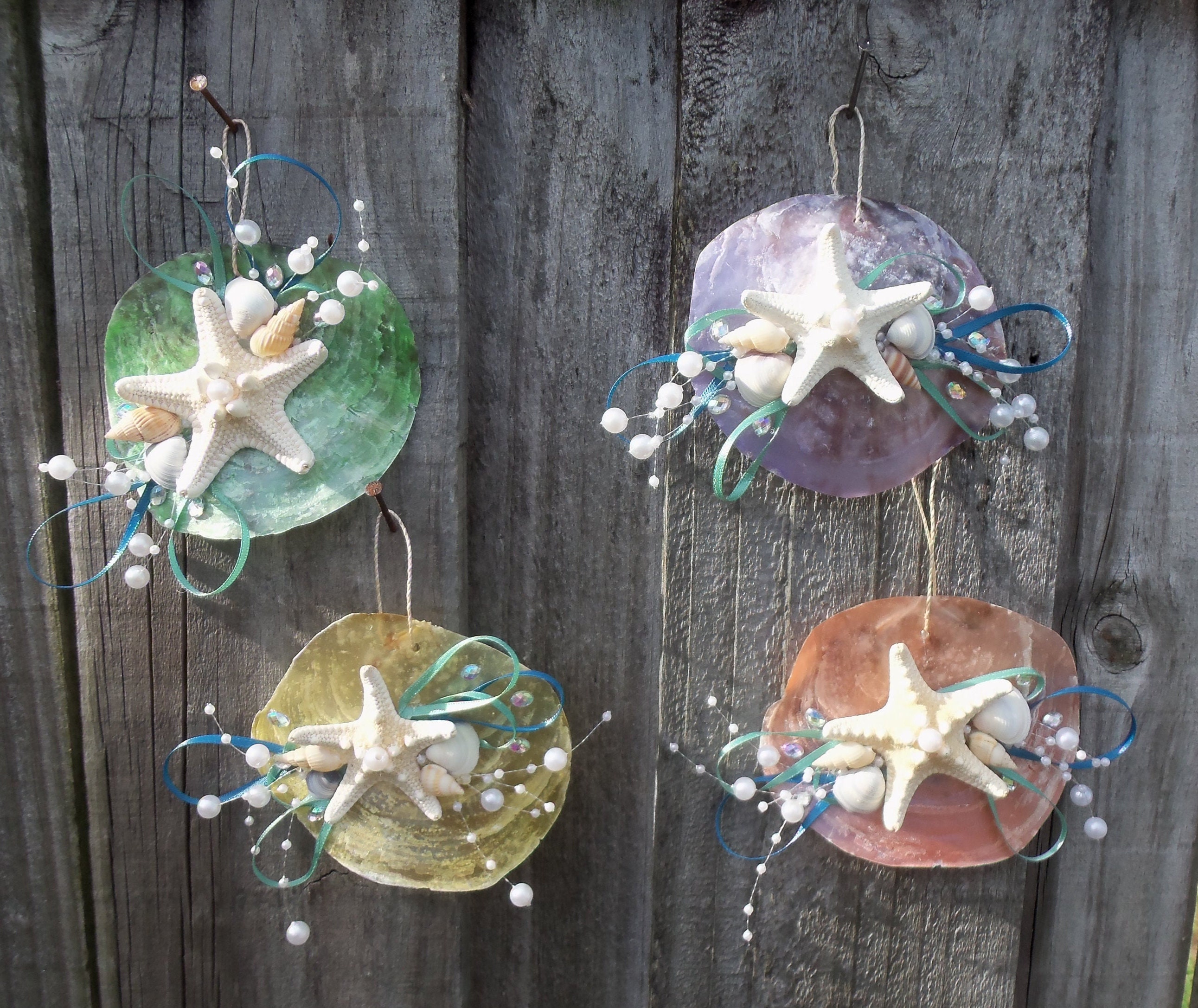Capiz Shell Ornament Starfish Ornanent Decoration Ornament - Etsy