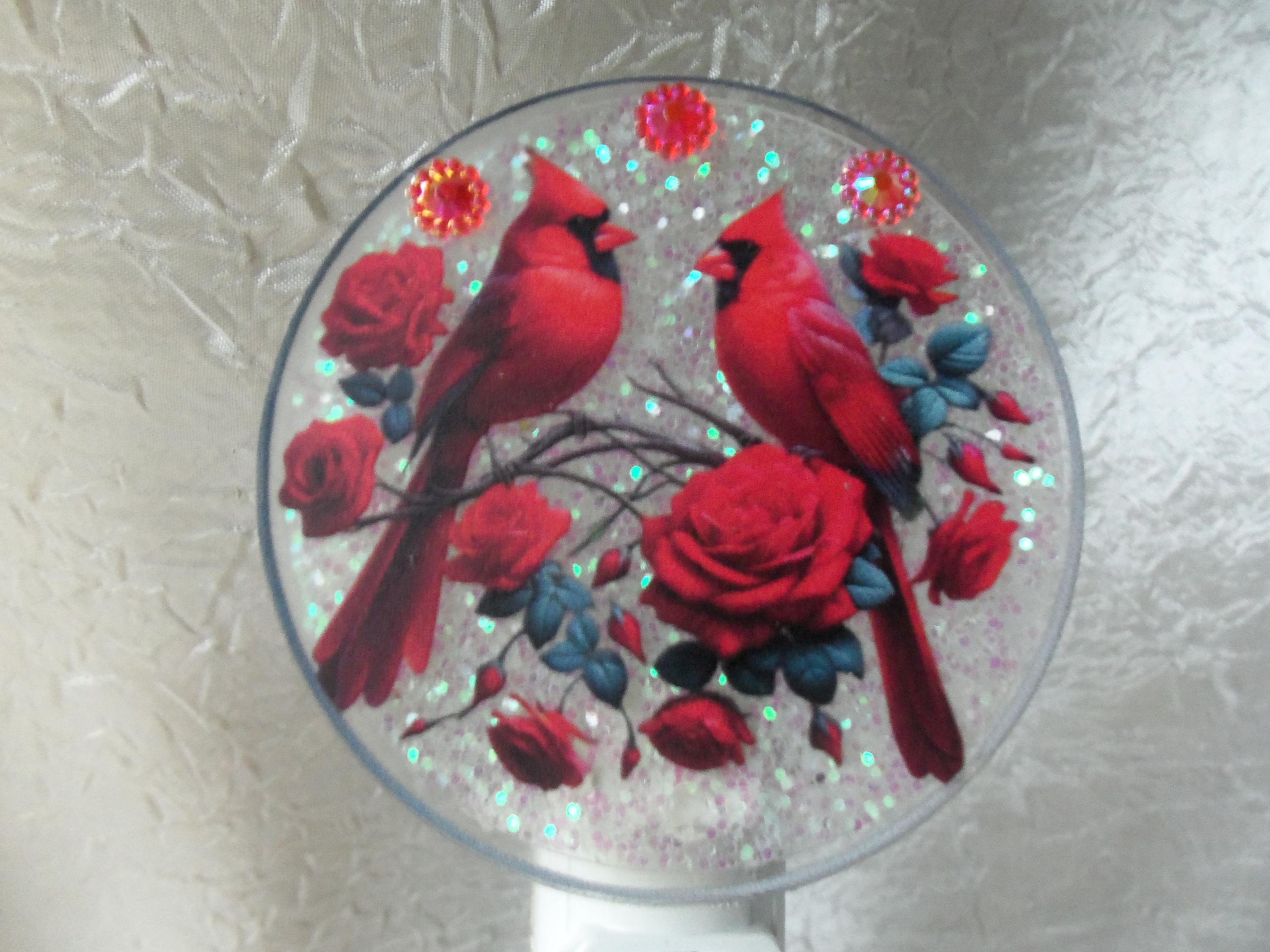 Night Lights, Cardinal Night Light, Nightlight, Acrylic Night Light, on ...