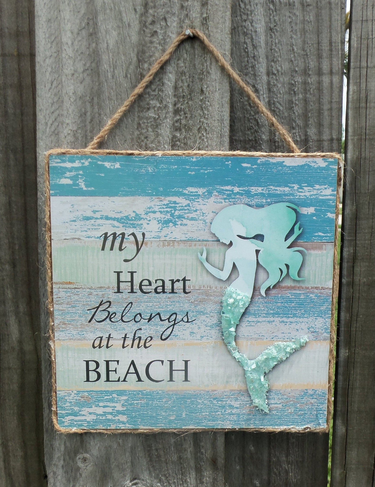 Mermaid Beach Sign Hanging Sign Beach Decor Wall Sign - Etsy