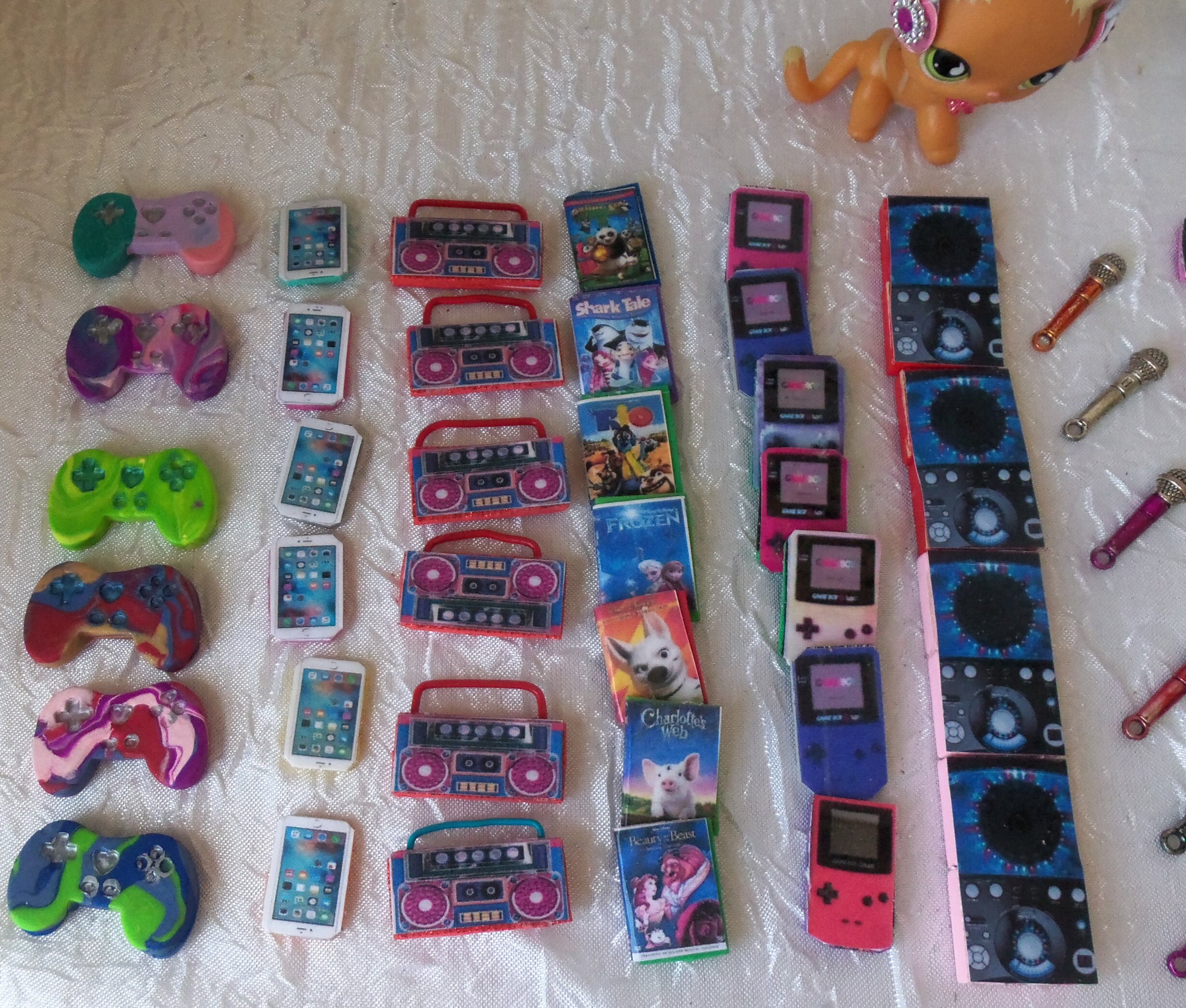 Littlest Pet Shop LPS Lot of 11 Custom Accessories iPad Computer ...