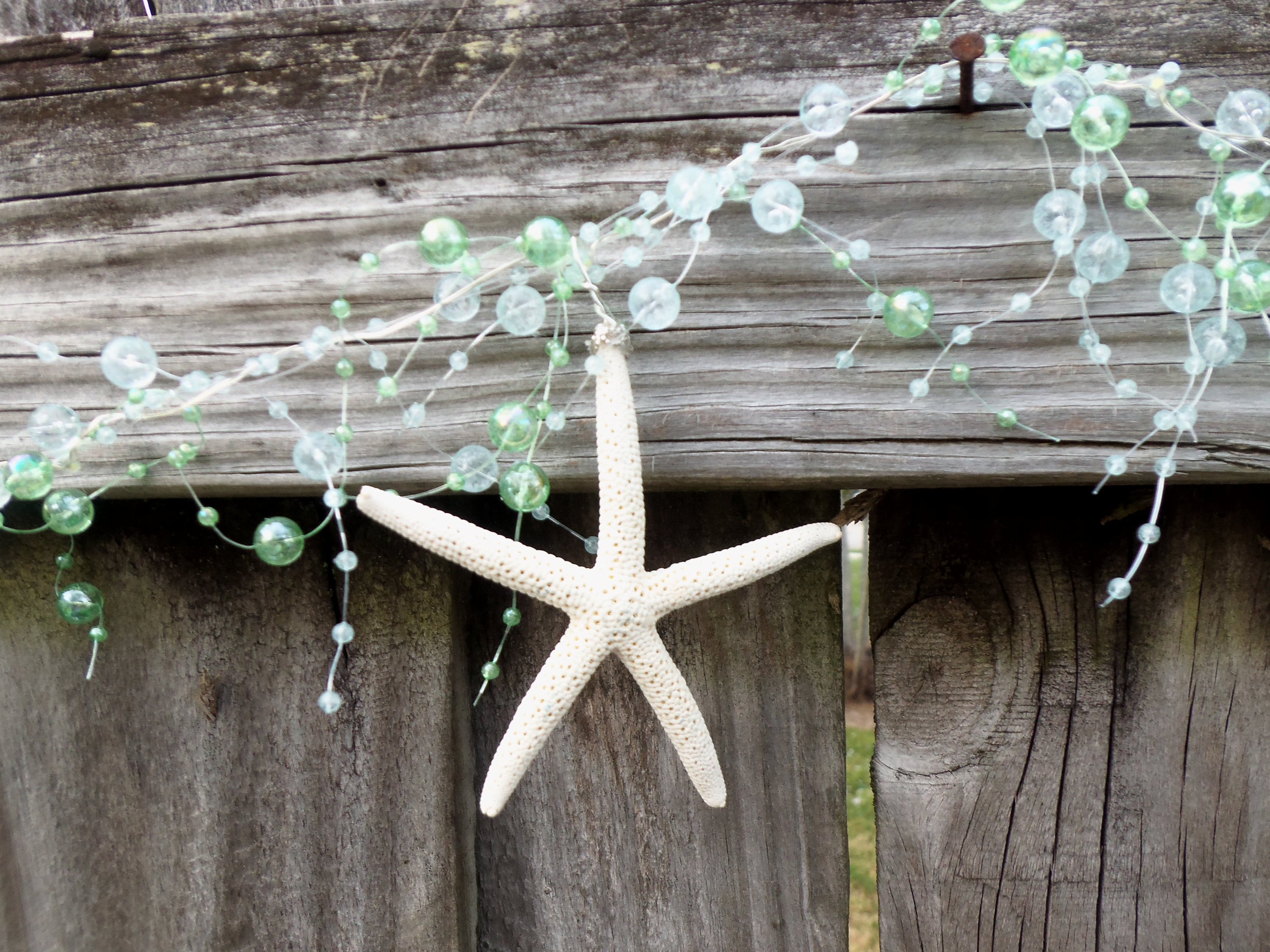 Starfish Beaded Garland Lighted Nautical Garland Lighted - Etsy