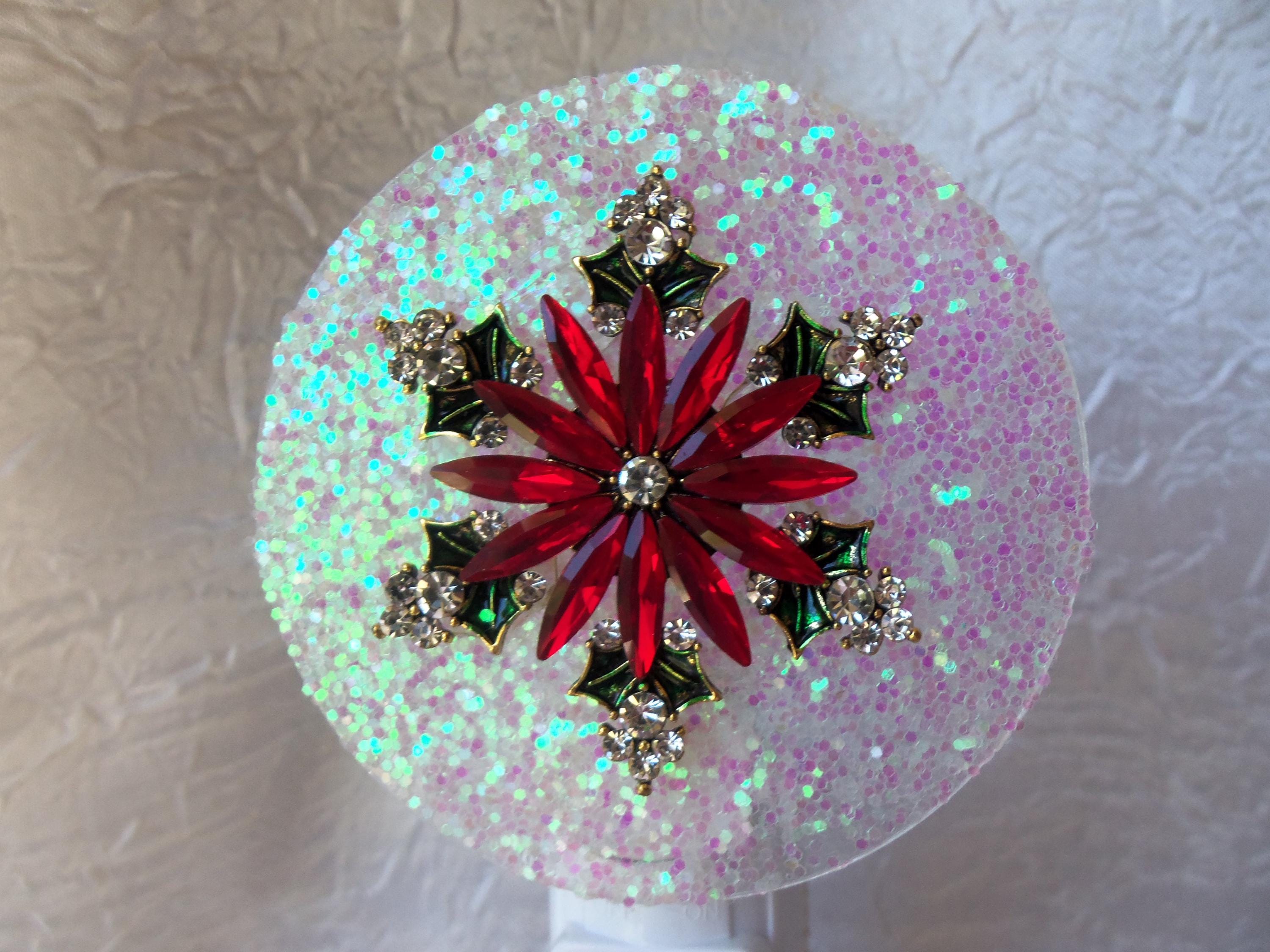 Night Lights, Poinsettia Night Lights, Nightlight, Christmas Night ...