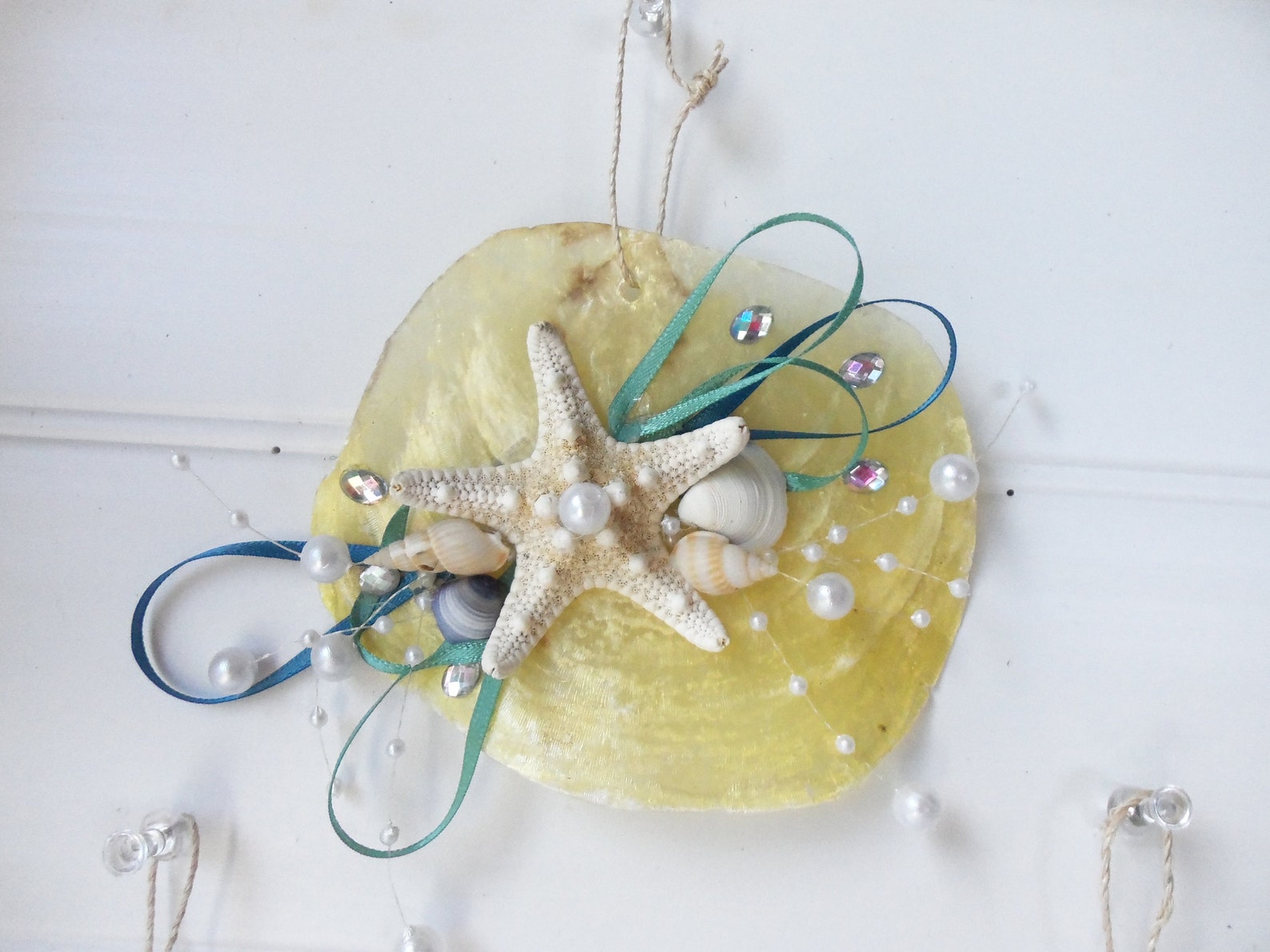 Capiz Shell Ornament Starfish Ornanent Decoration Ornament - Etsy