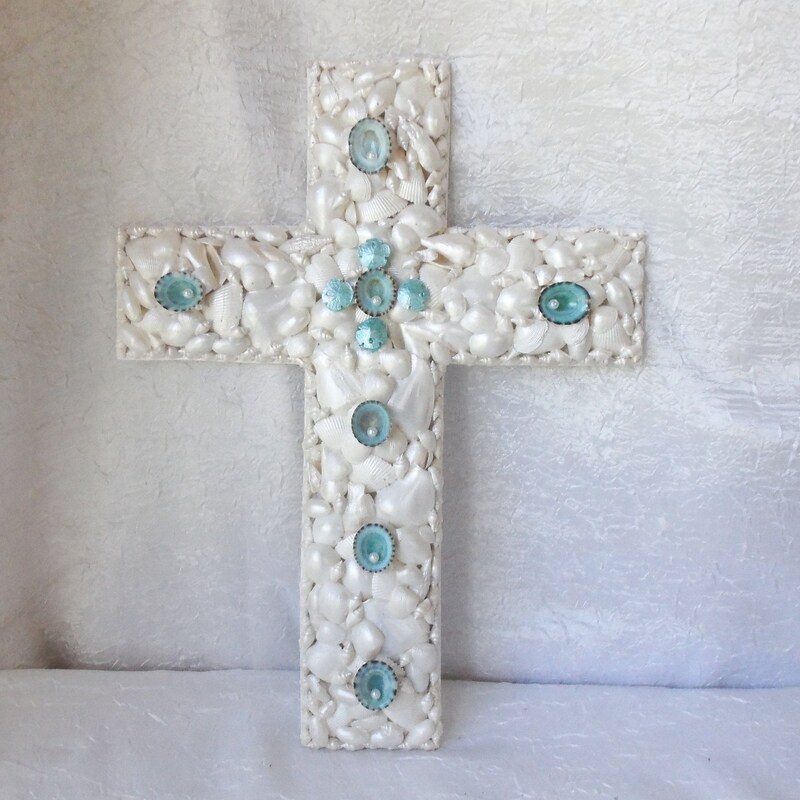 Seashell Cross - Etsy