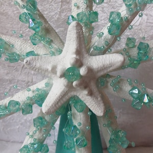 Starfish Tree Topper, Teal Sprays, Coastal, Nautical, Beach, Tropical ...