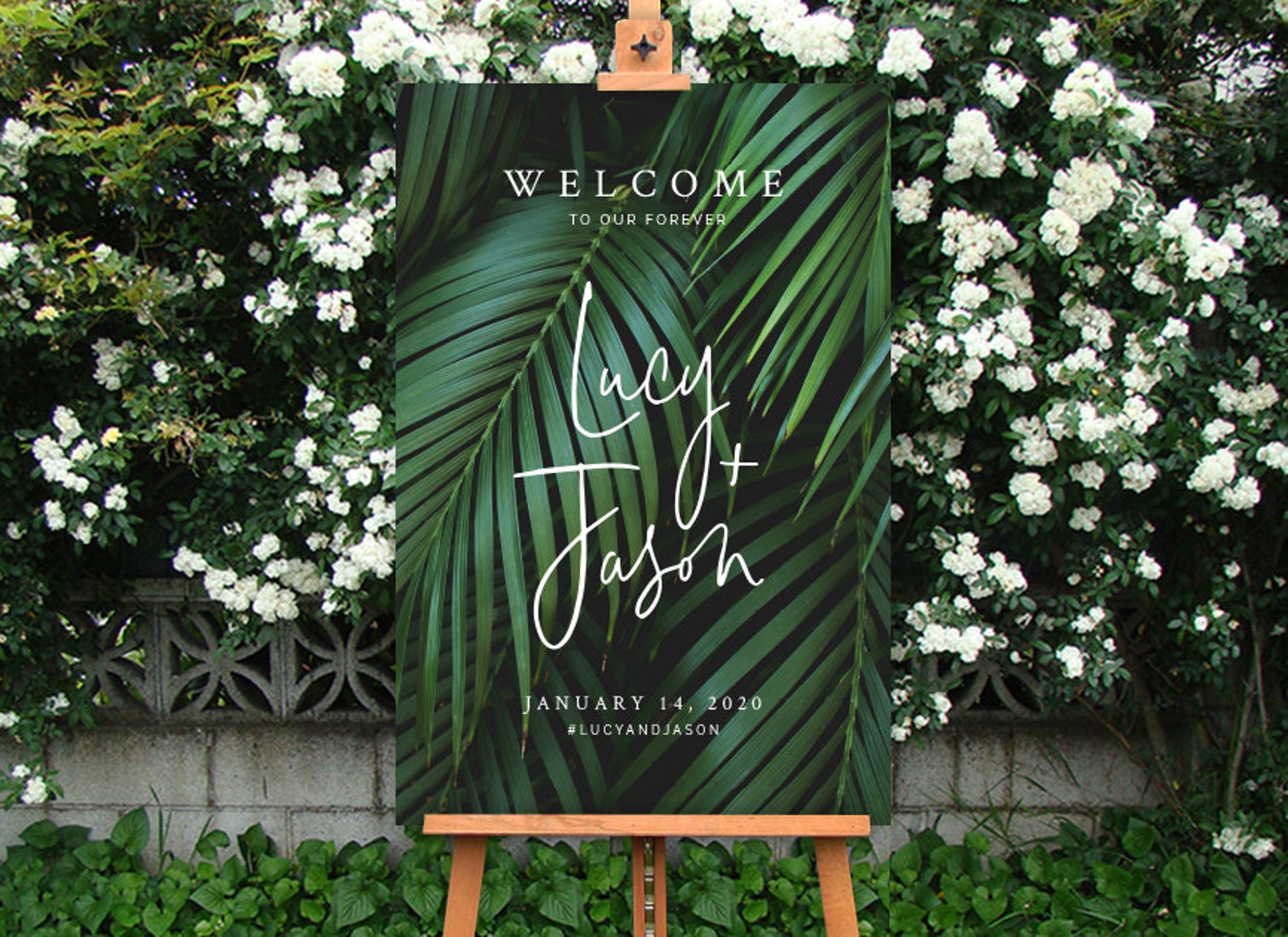 Tropical Welcome Sign Welcome Sign Template Printable | Etsy