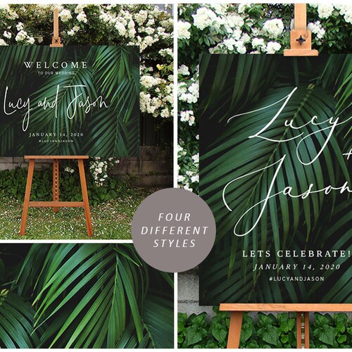 Tropical Welcome Sign Welcome Sign Template Printable - Etsy