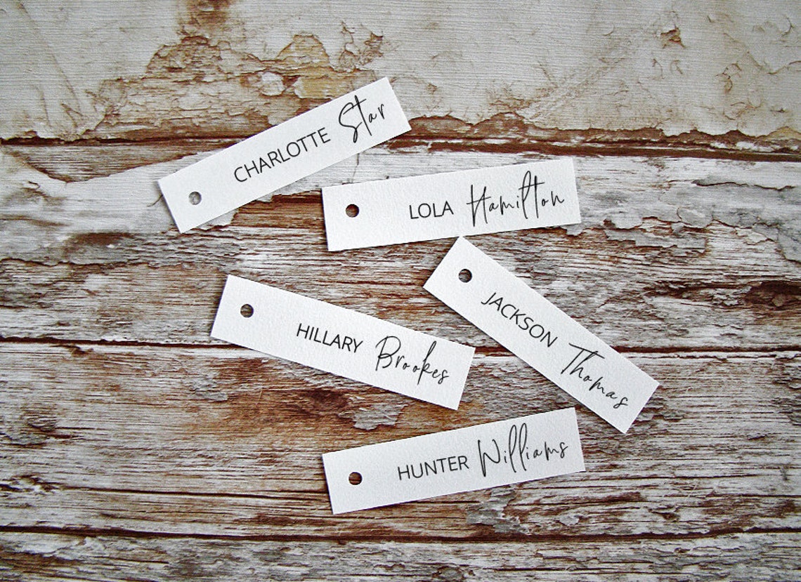 Simple Wedding Name Tag Template Printable Wedding Tags - Etsy New Zealand