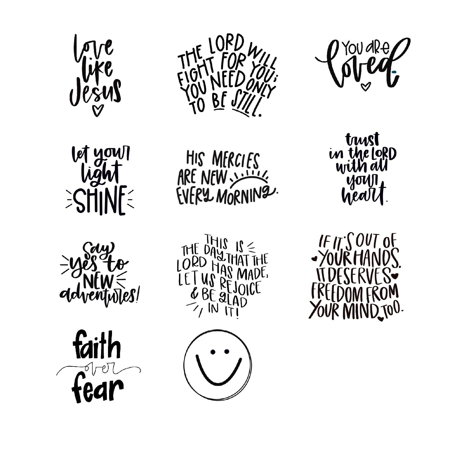 The Lord Will Fight for You Be Still Car Charms for Rear View Mirror ...