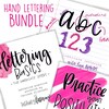 ABC 123, Beginner Hand Lettering, Lettering Digital Workbook, Lettering ...