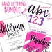 Hand Lettering Bundle, Learn Lettering Bundle, Beginner Lettering Kit ...