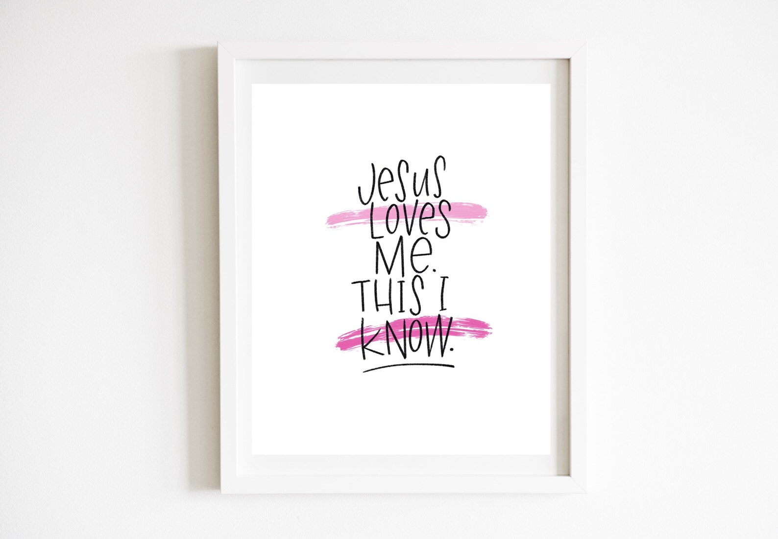 Jesus Loves Me This I Know Sign Digital Download, Christian Nursery ...