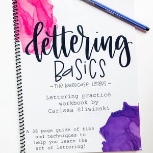 Hand Lettering Bundle, Learn Lettering Bundle, Beginner Lettering Kit ...