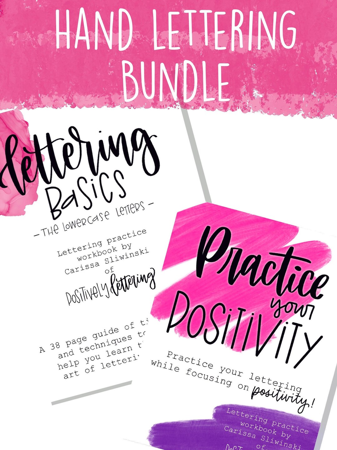 Hand Lettering Bundle, Learn Lettering Bundle, Beginner Lettering Kit ...