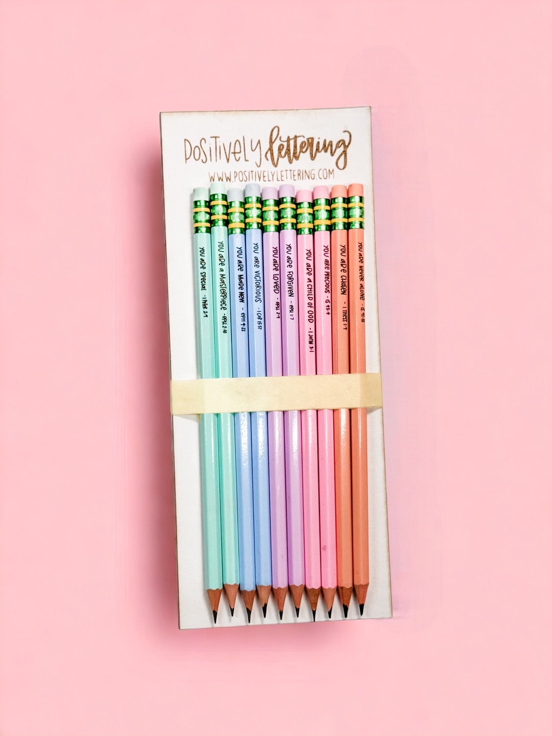 Biblical Affirmation Positive Pencils Set of 10, You Are Special ...