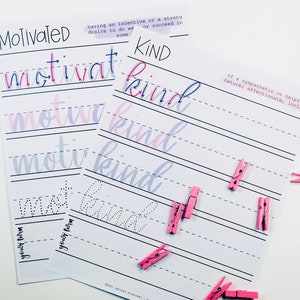 Hand Lettering Bundle, Learn Lettering Bundle, Beginner Lettering Kit ...