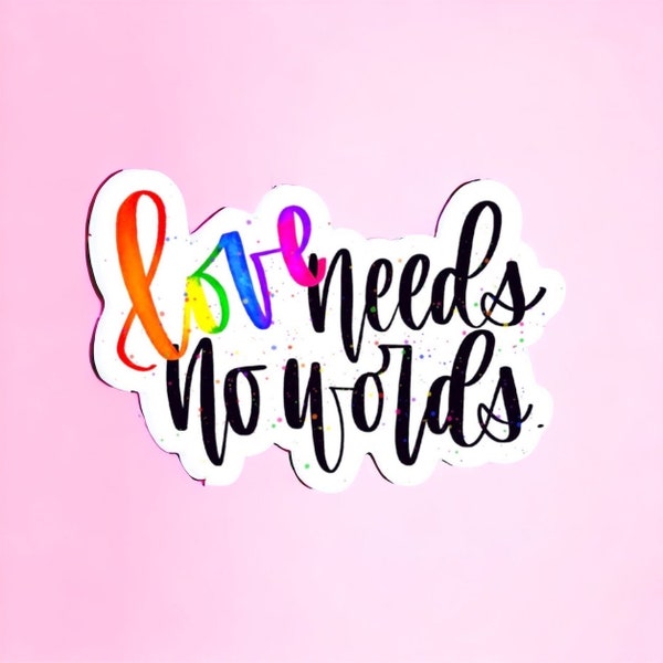 Love Needs No Words - Etsy