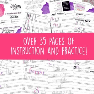 Hand Lettering Bundle, Learn Lettering Basics, Beginner Lettering Kit ...