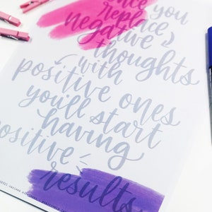 Hand Lettering Bundle, Learn Lettering Bundle, Beginner Lettering Kit ...