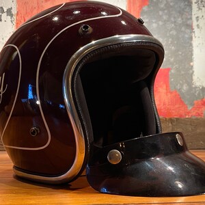 Vintage Motorcycle Helmet, Customized Hand Lettered, Custom Helmet - Etsy