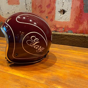 Vintage Motorcycle Helmet, Customized Hand Lettered, Custom Helmet - Etsy