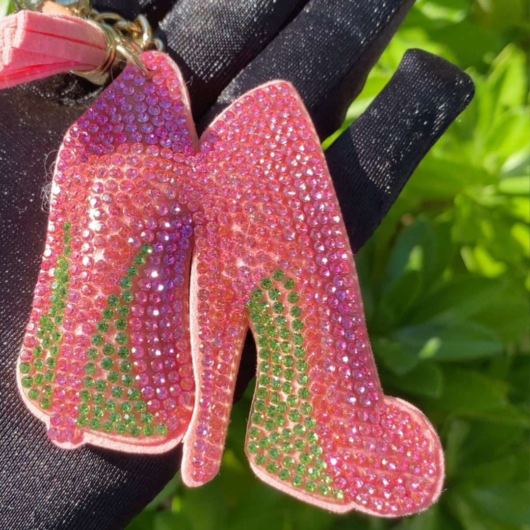 AKA Keychain, Stiletto Heel Key Chain, Bling High Heel Keychain, Pink ...