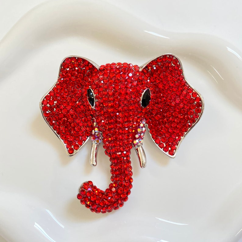 Delta Sigma Theta Rhinestone Elephant Brooch, Sorority Gift - Etsy