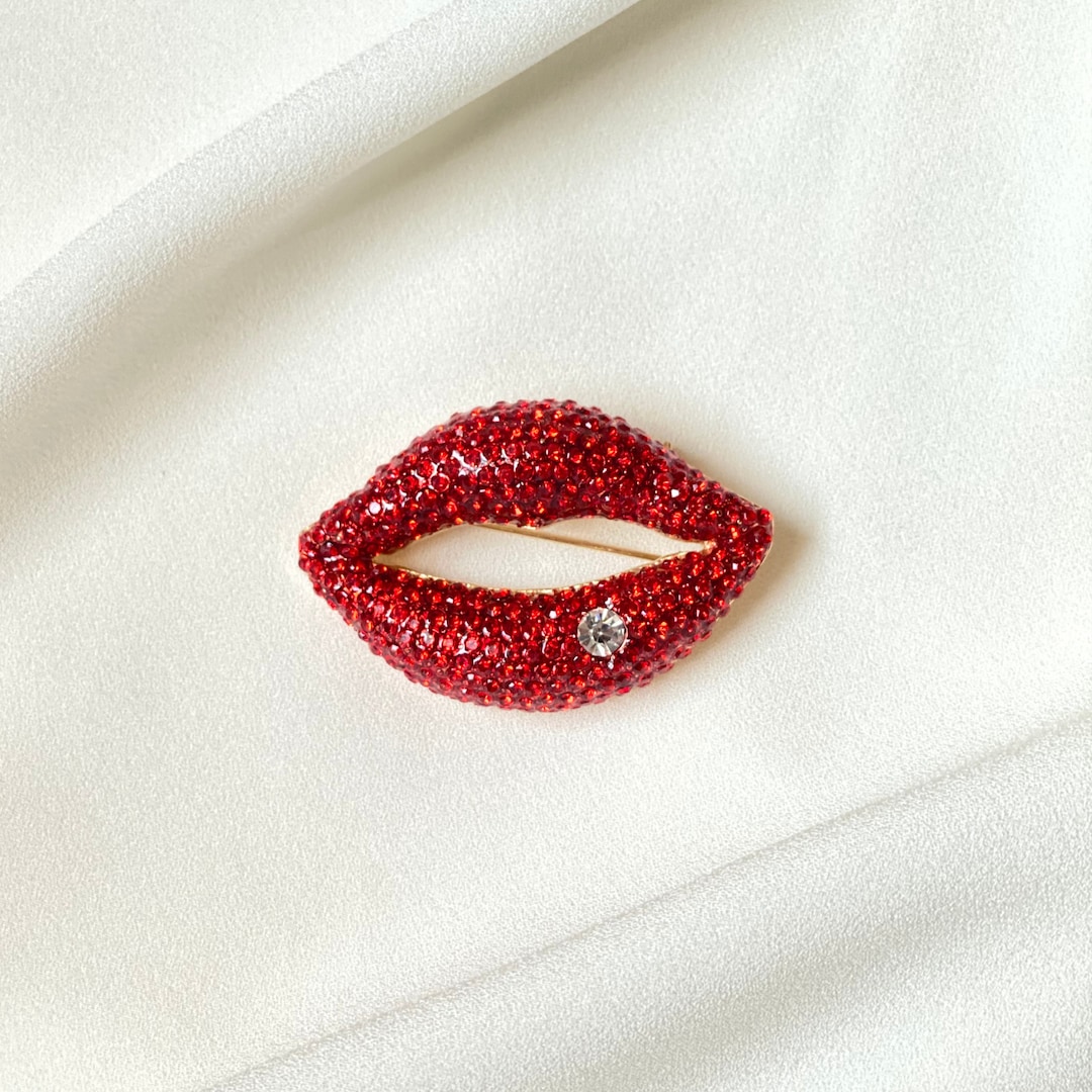 Red Lips Brooch Party Brooch Lips Brooch Red Lips Pin T For Her